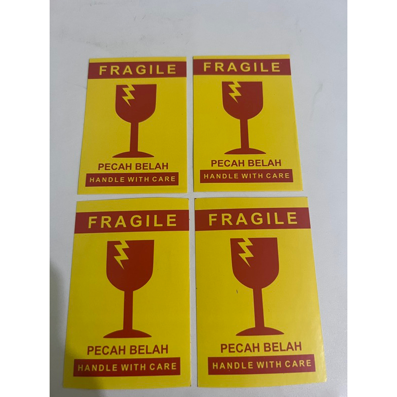 Jual STICKER FRAGILE PAKET 100lembar | Shopee Indonesia
