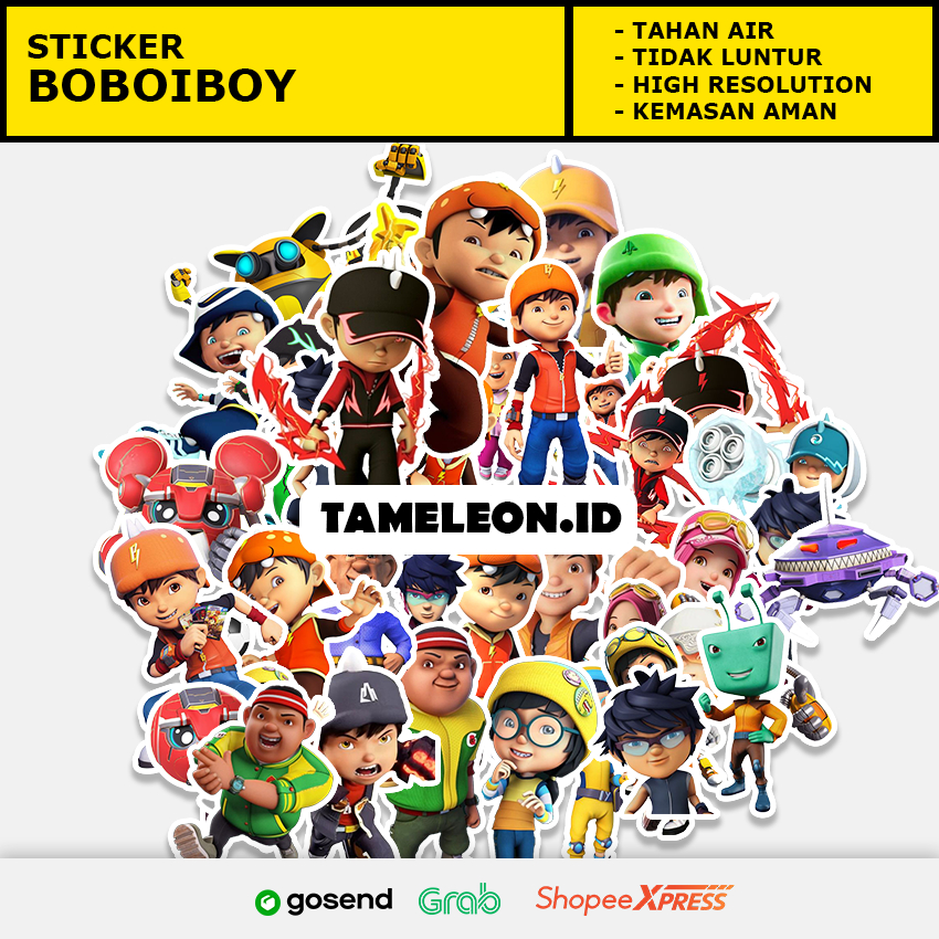 Jual Sticker Anime boboiboy, Handphone Sticker Laptop Anti luntur dan ...