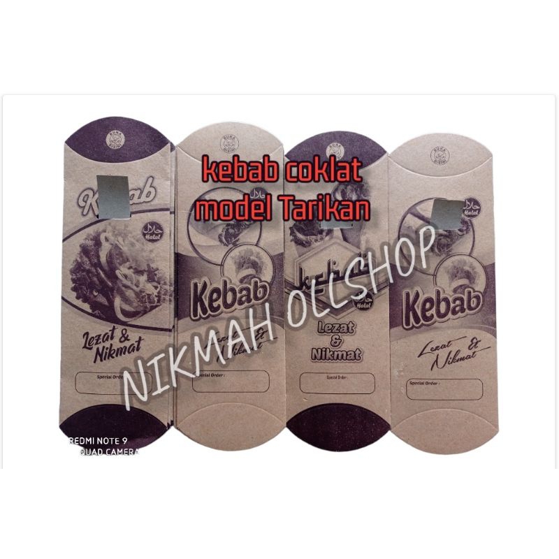 Jual Shopee brand box kebab premium 100 lembar / kemasan kebab premium ...