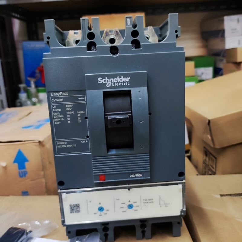 Jual MCCB CVS400F 3P 400A 36KA ADJUSTABLE 280-400A SCHNEIDER ELECTRIC | Shopee Indonesia