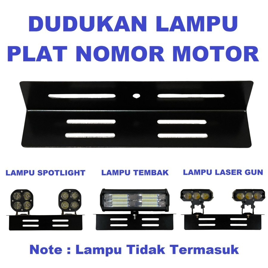 Jual Dudukan Bracket Lampu LED Tembak Sorot Braket Tanduk Bumper Plat ...