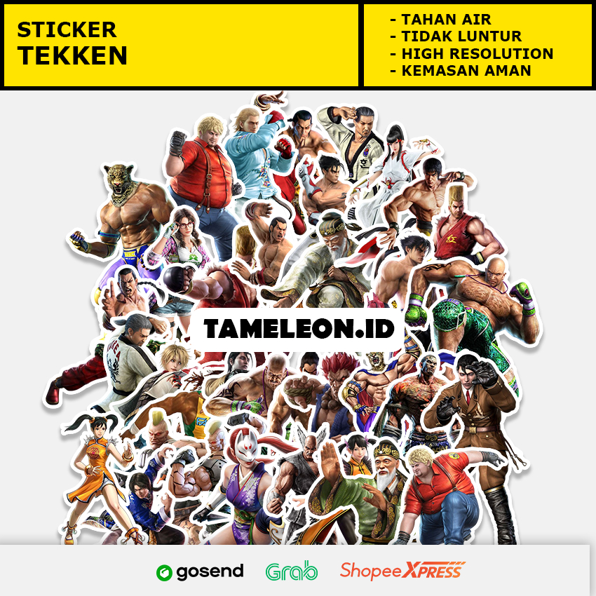 Jual Sticker Anime Tekken, Handphone Sticker Laptop Anti luntur dan ...