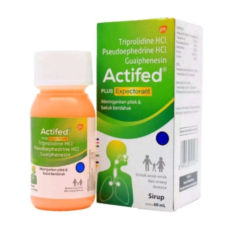 Jual ACTIFED HIJAU SIRUP SYRUP PLUS EXPECTORANT UNTUK BATUK BERDAHAK ...