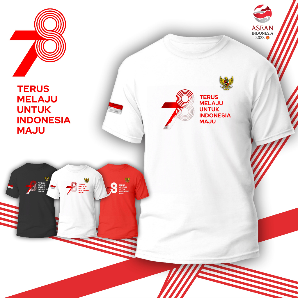 Jual Kaos Agustus INDONESIA MERDEKA HUT RI 78 Garuda Nusantara / BAJU 17an / merah putih ...