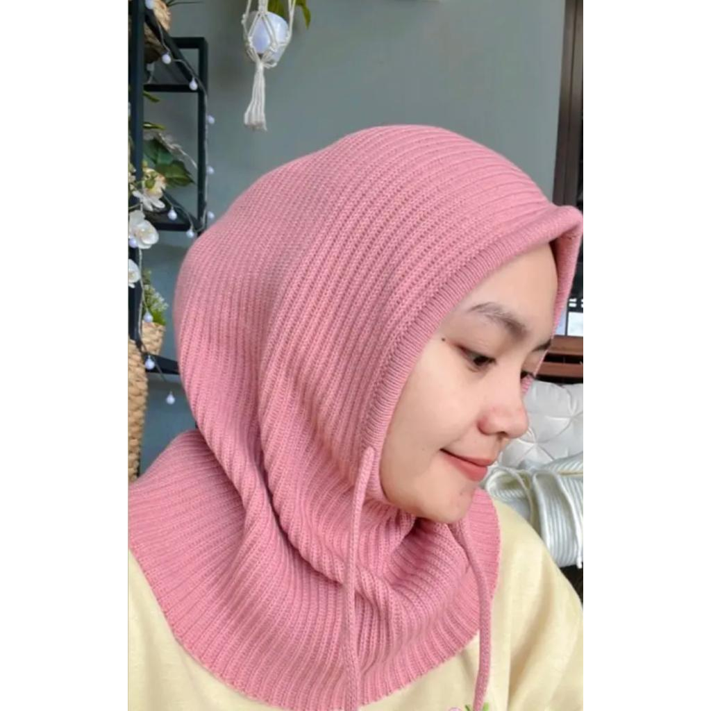 Jual ARTWO Hijab Rajut Kupluk Rajut BALACLAVA Rajut Premium Tebal ...