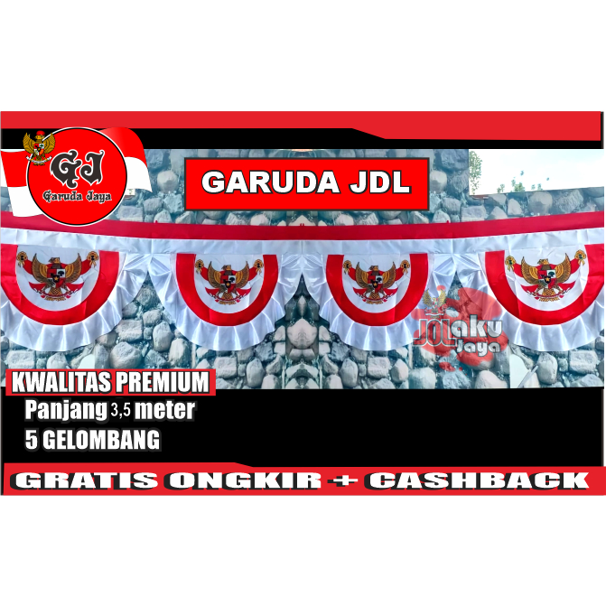 Jual bendera backgroun polos /bendera merah putih /umbul umbul gelombang | Shopee Indonesia