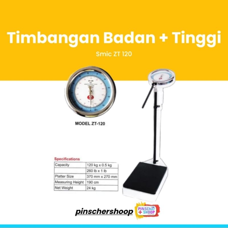 Jual TIMBANGAN BADAN + TINGGI BADAN SMIC 120 BODY SCALE UNTUK POSYANDU PUSKESMAS | Shopee Indonesia