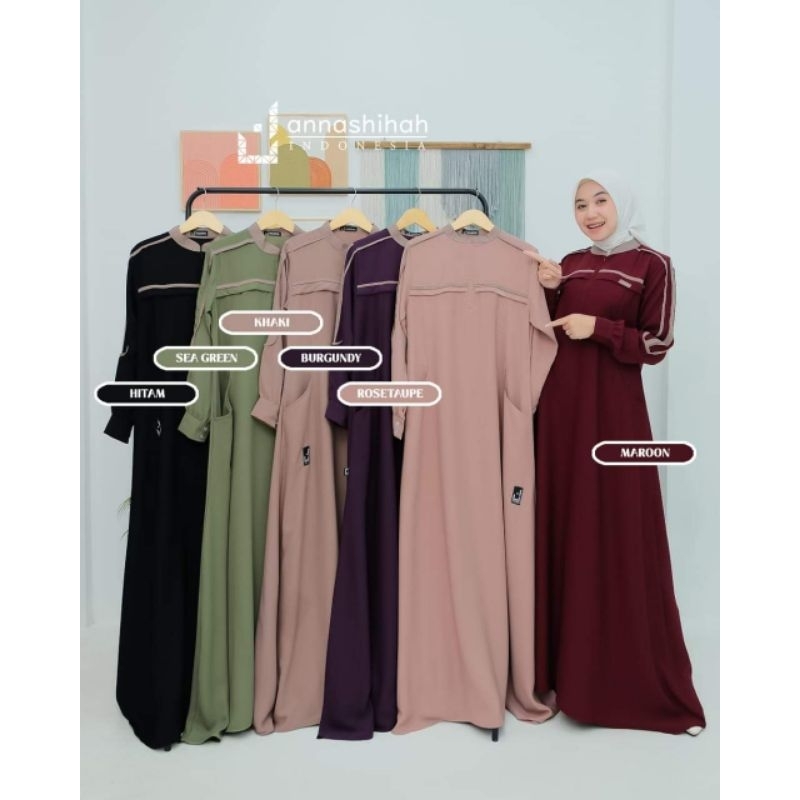 Jual GAMIS ALULA BY ANNASHIHAH//MODEL TERBARU BEST SELLER//ORIGINAL ...