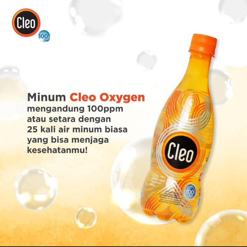 Jual [Gratis Petunjuk] 1 Botol Cleo Oxygen Water | Cleo Water | Air ...