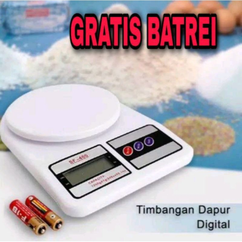 Jual Timbangan Dapur Tepung Bumbu Digital GRATIS BATREI - 10 kg ...