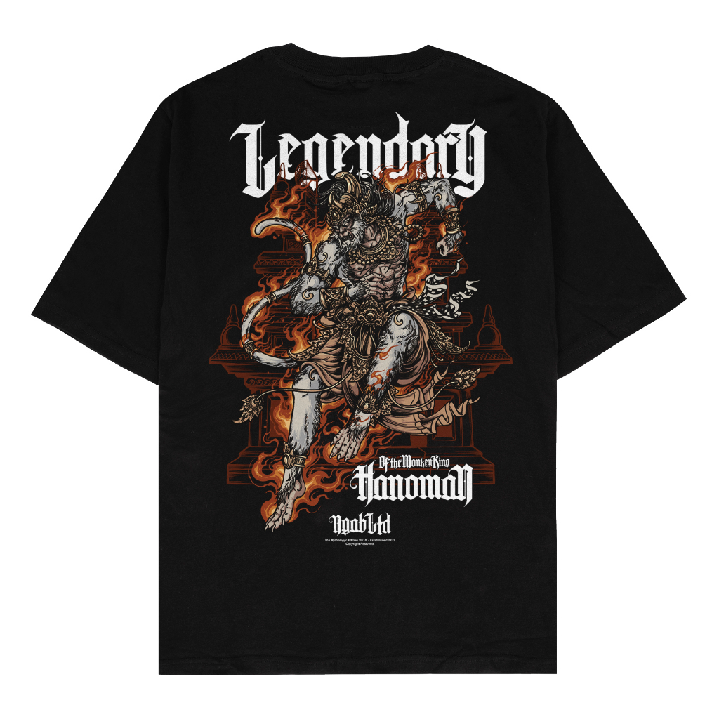 Jual Ngab Kaos Distro Legendary Of The Monkey King Hanoman Hitam NB077 ...