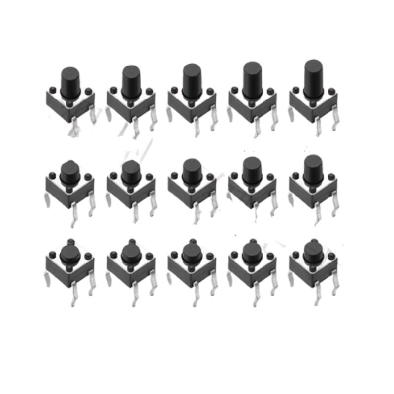 Jual Tombol Tactile Switch 6x6xH Push Button Switch Reset 4 Pin DIP ...