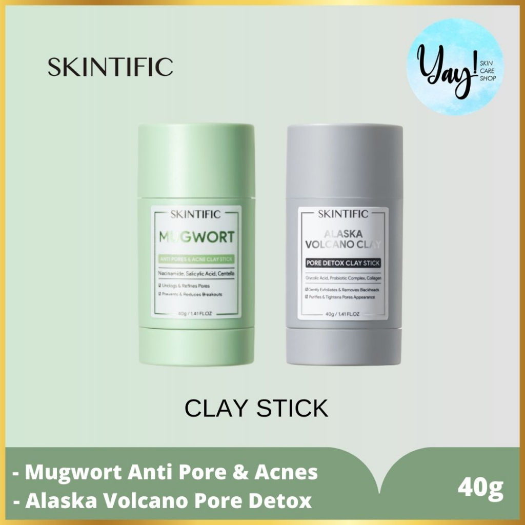 Jual [Yay!] SKINTIFIC Mugwort Clay Mask Stick | SKINTIFIC Alaska ...