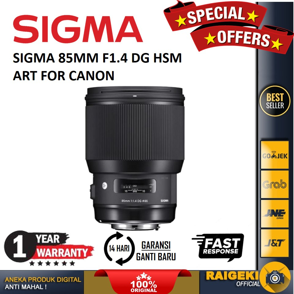 Jual Sigma 85mm f1.4 DG HSM Art Lens for Canon EF-Lensa | Shopee Indonesia