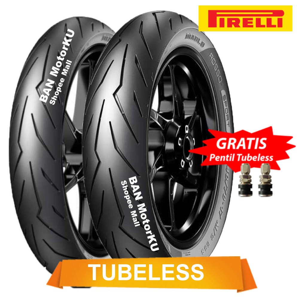 Jual Paket Pirelli Diablo Rosso Sport ukuran 80/90-14 & 90/90-14 Ban ...