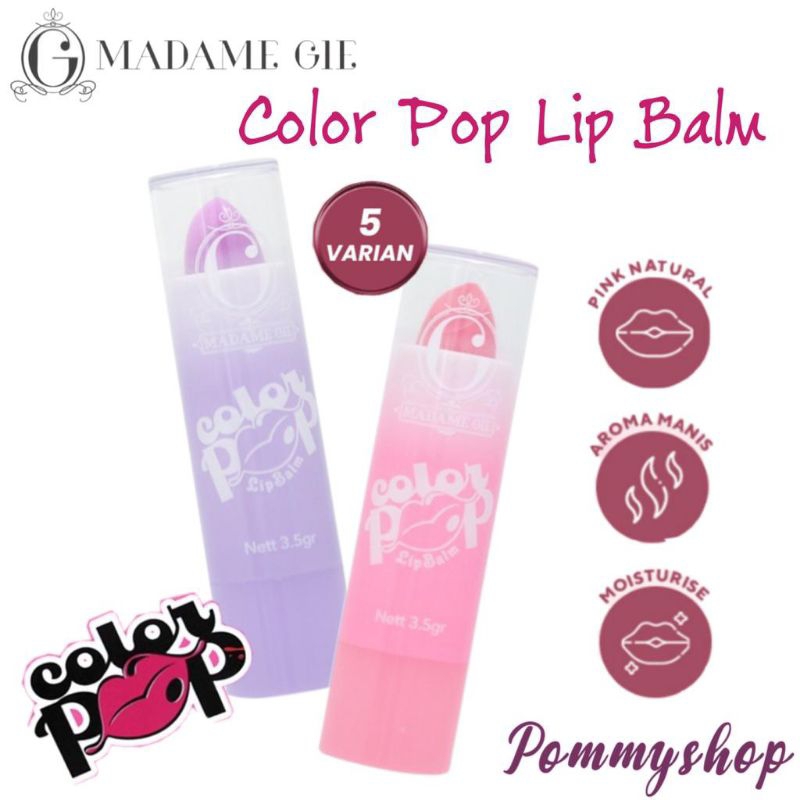 Jual Madame Gie Color Pop Lip Balm Fruity Series | Shopee Indonesia
