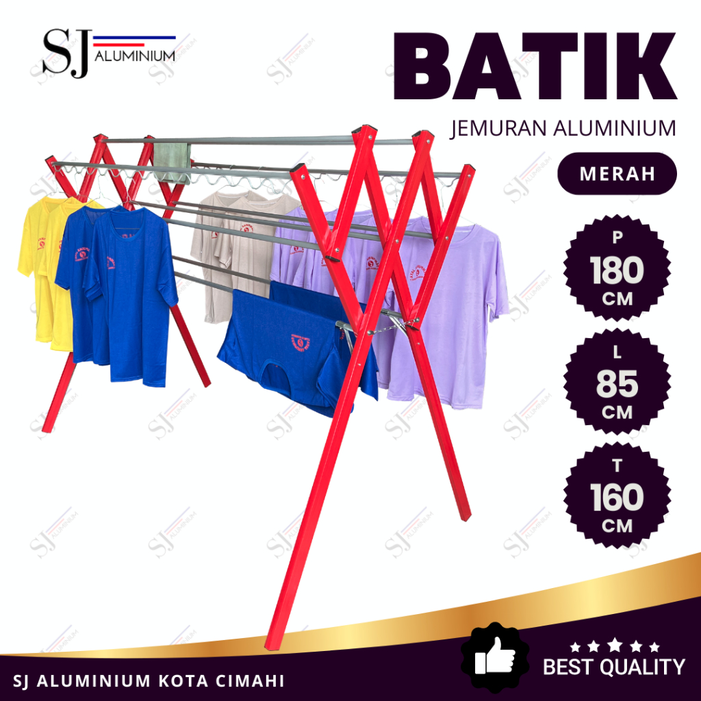 Jual SJALUMINIUM - Jemuran Baju Aluminium / Jemuran Pakaian Lipat ...