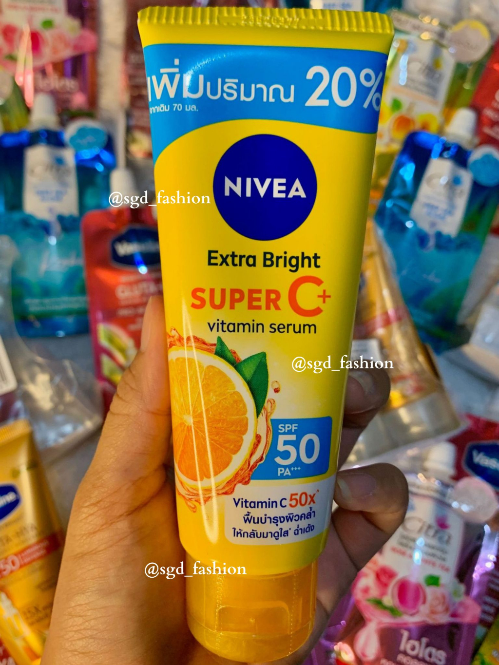 Jual NIVEA THAILAND | Extra Bright Super C+ Vitamin SERUM | SPF 50 PA ...