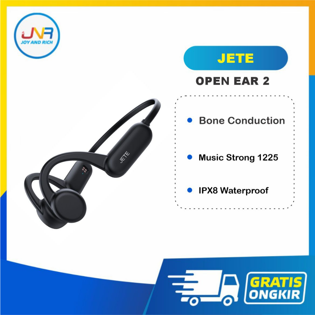 Jual Sport Headset Bluetooth IPX8 JETE Open Ear 2 Garansi Resmi 12 ...