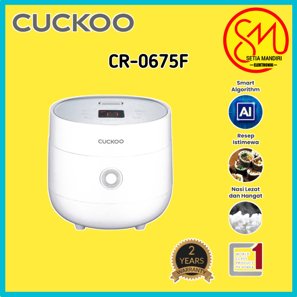 Jual CUCKOO Digital Rice Cooker 1L CR-0675F GARANSI RESMI | Shopee Indonesia