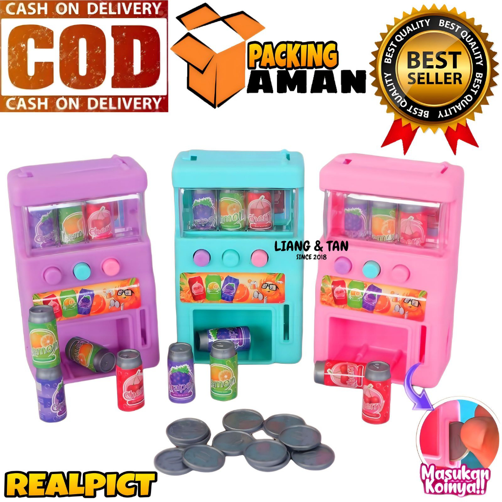 Jual ( BISA COD ) PROMO Mainan Anak Mesin Minuman Soda Otomatis / Mini ...