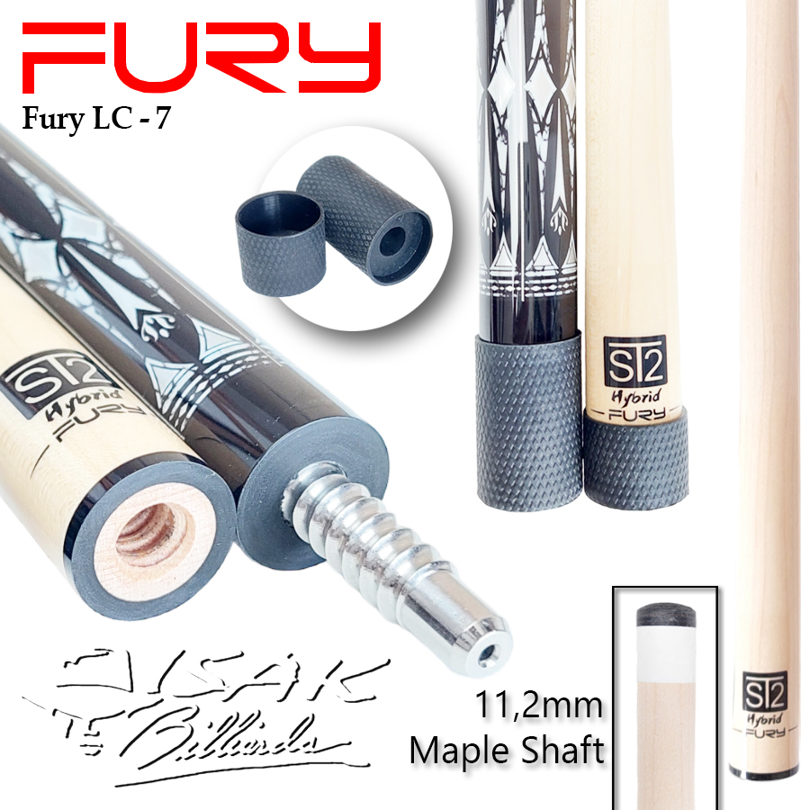 Jual FURY LC-7 Pool Cue - Low Deflection Billiard Stick - Biliar Pool ...