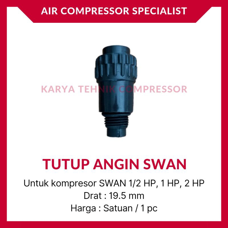Jual Tutup Angin Breathing Cover Kompresor Udara SWAN 1/2 HP 1 HP 2 HP ...