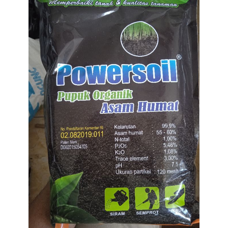 Jual POWERSOIL 1 kg, pupuk organik + asam humat | Shopee Indonesia