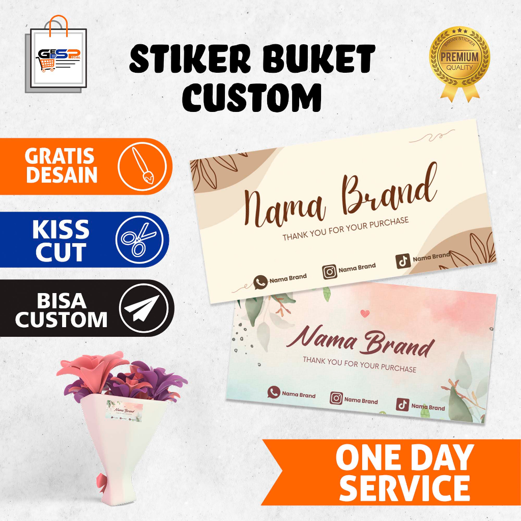 Jual STIKER BUKET | STIKER BUKET CUSTOM | STIKER HAMPERS | STIKER ...