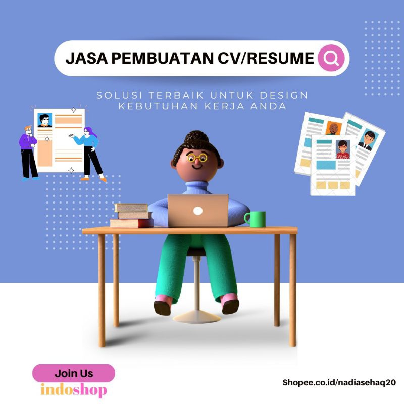 Jual JASA PEMBUATAN CV/RESUME PROFESIONAL Indo/English (selesai dihari ...