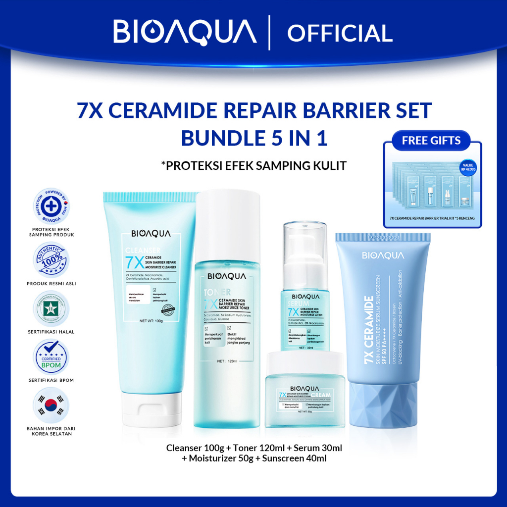 Jual BIOAQUA 7X Ceramide Repair Barrier Sunscreen Sunblock Wajah ...