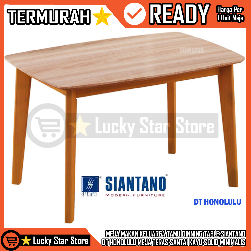 Jual (INSTANT) MEJA MAKAN KELUARGA MODERN DARI KAYU SOLID PADAT ...