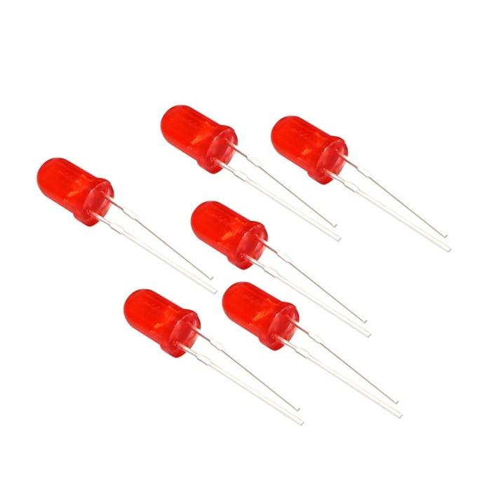 Jual LED 5mm Red Round Diffused Merah 5 mm usually use for indicator ...