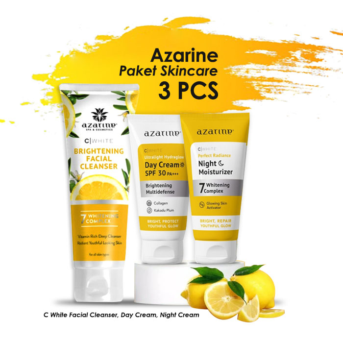 Jual AZARINE C-White Series | Brightening Cleanser /Night Moisturizer ...