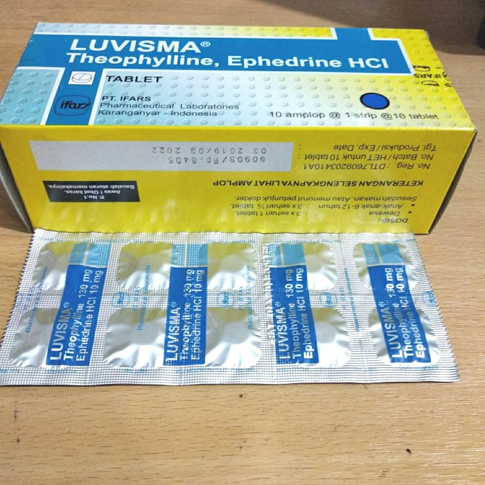 Jual Luvisma Tablet 1 Strip Isi 10 - Obat Asma Sesak Nafas | Shopee ...