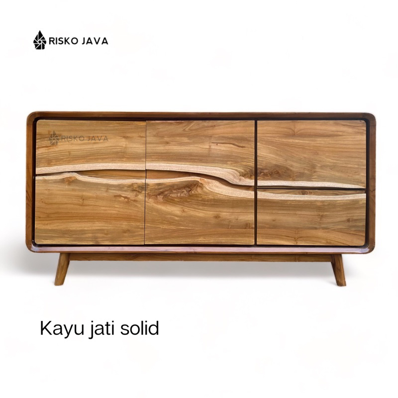 Jual RISKO JAVA - Meja Tv Kayu Jati Minimalis / Bufet Tv / Cabinet Tv Modern / Rak Tv Kayu ...