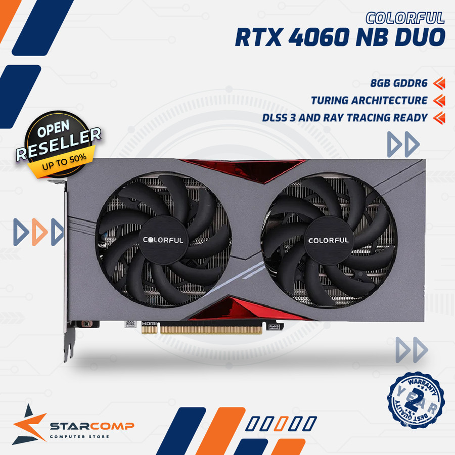 Jual Colorful GeForce RTX 4060 NB DUO V 8GB GDDR6 VGA RTX4060 | Shopee ...