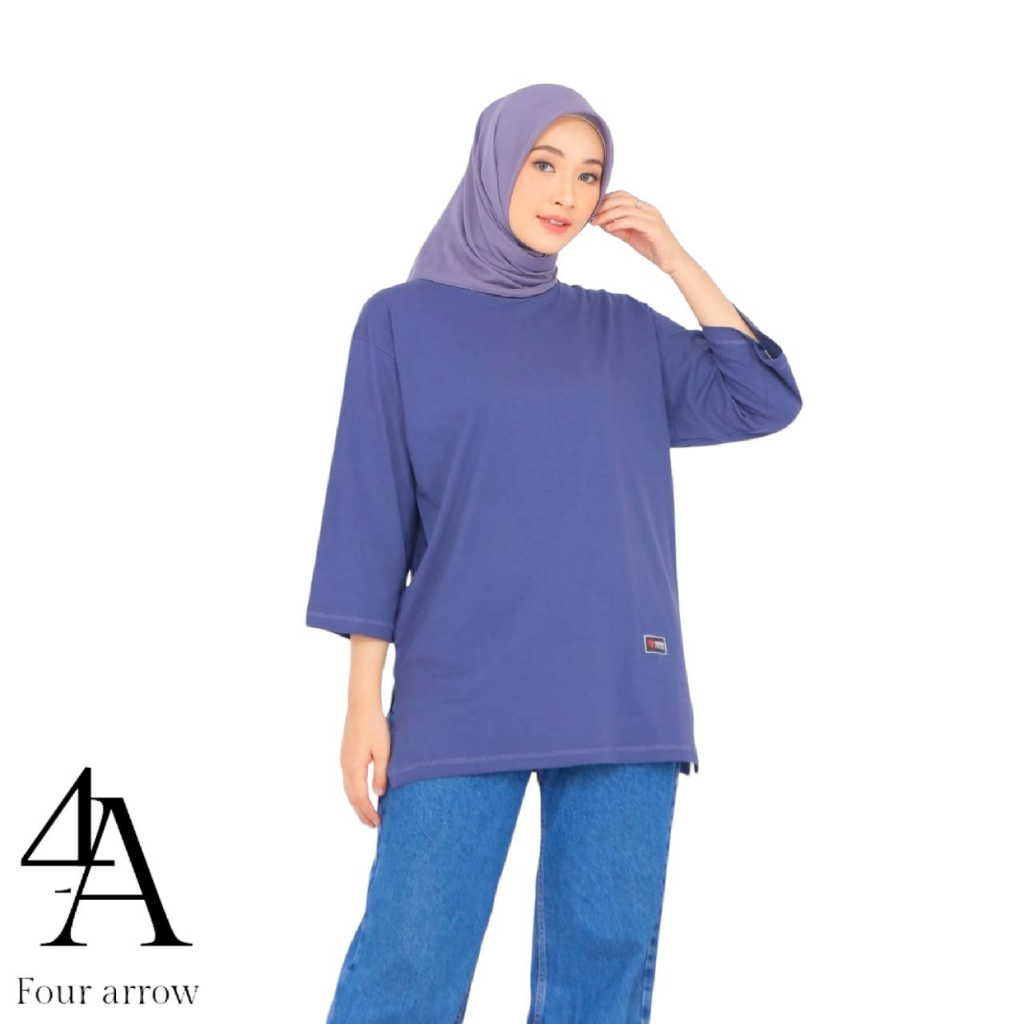 Jual Atasan Oversize LD 130 Polos Basic baju wanita kaos oblong | Kaos ...