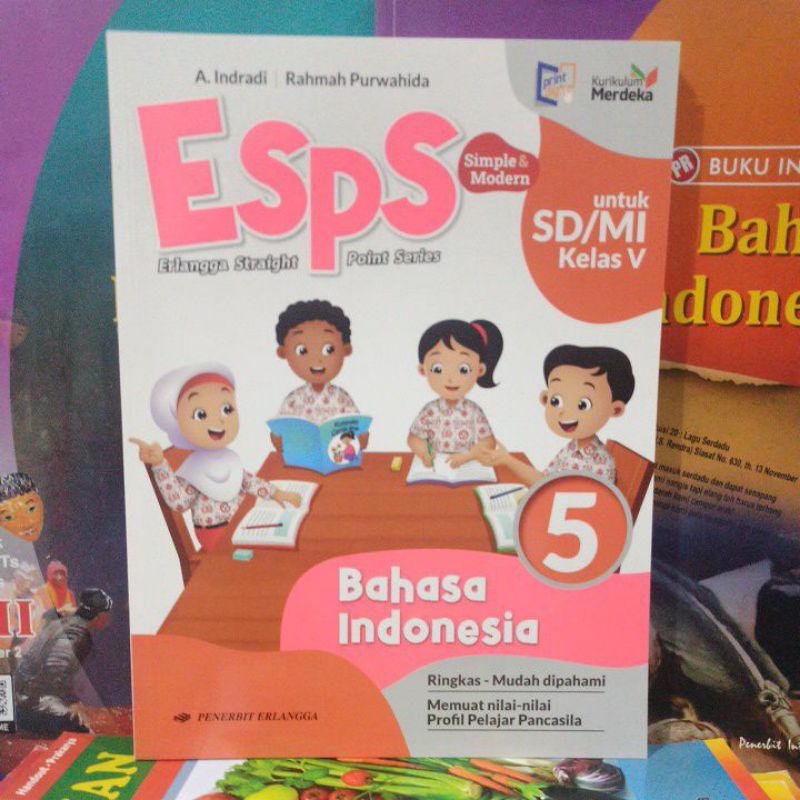 Jual Buku Esps Bahasa Indonesia untuk SD / MI kelas V 5 kurikulum merdeka | Shopee Indonesia