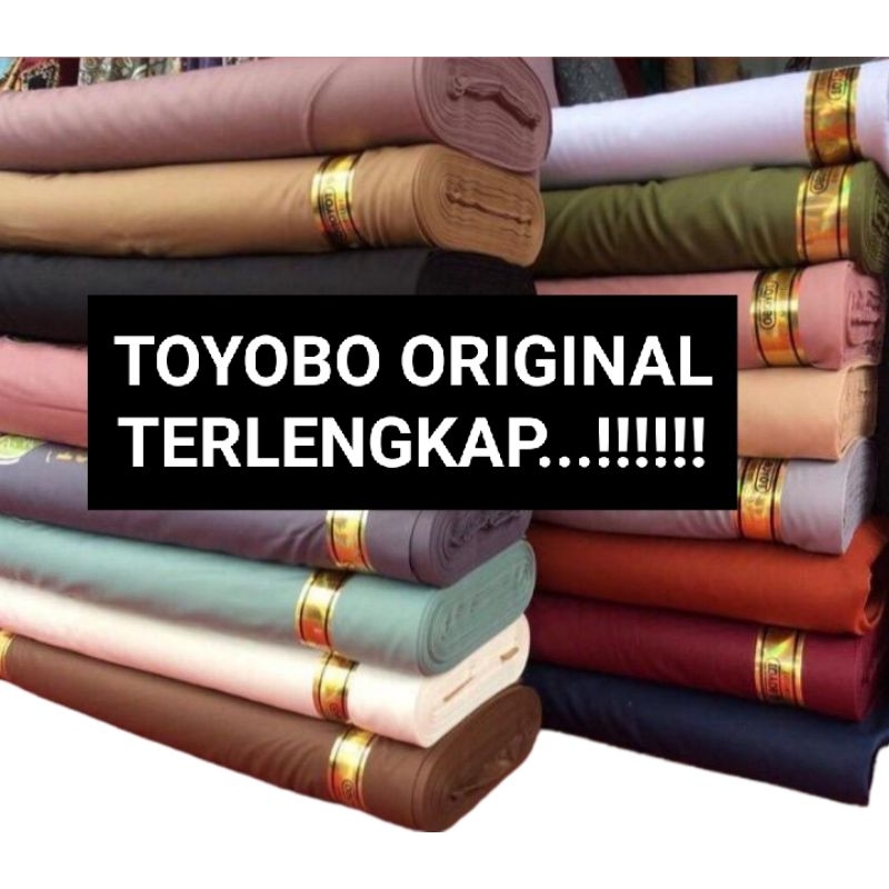 Jual katun toyobo || kain toyobo || toyobo delux || toyobo ori || toyobo rm | Shopee Indonesia