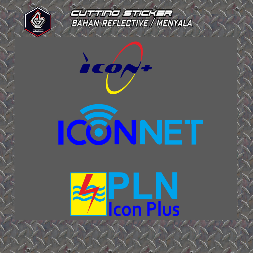 Jual Sticker PLN icon net,Sticker Icon net ,Sticker Icon Plus Untuk ...