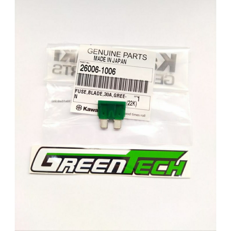 Jual FUSE / SCRING BLADE 30A GREEN KLX230 ORIGINAL KAWASAKI | Shopee ...