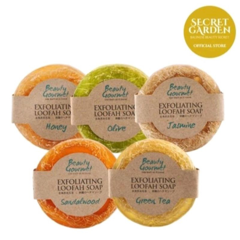 Jual Secret Garden Exfoliating Loofah Soap 100g | Shopee Indonesia