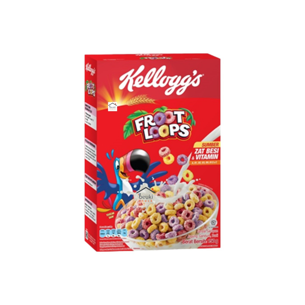 Jual Kellogg's Froot Loops Box Kecil Sereal Sarapan Gandum Rasa Buah ...