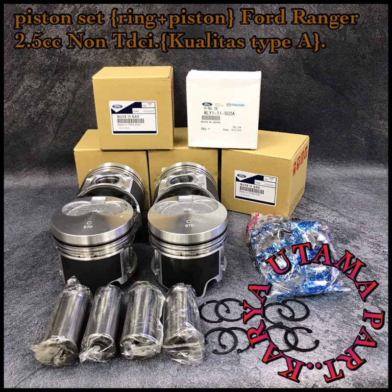 Jual Piston Set Ring+Piston Ford Ranger 2.5cc Non TDCI Kualitas Type A ...