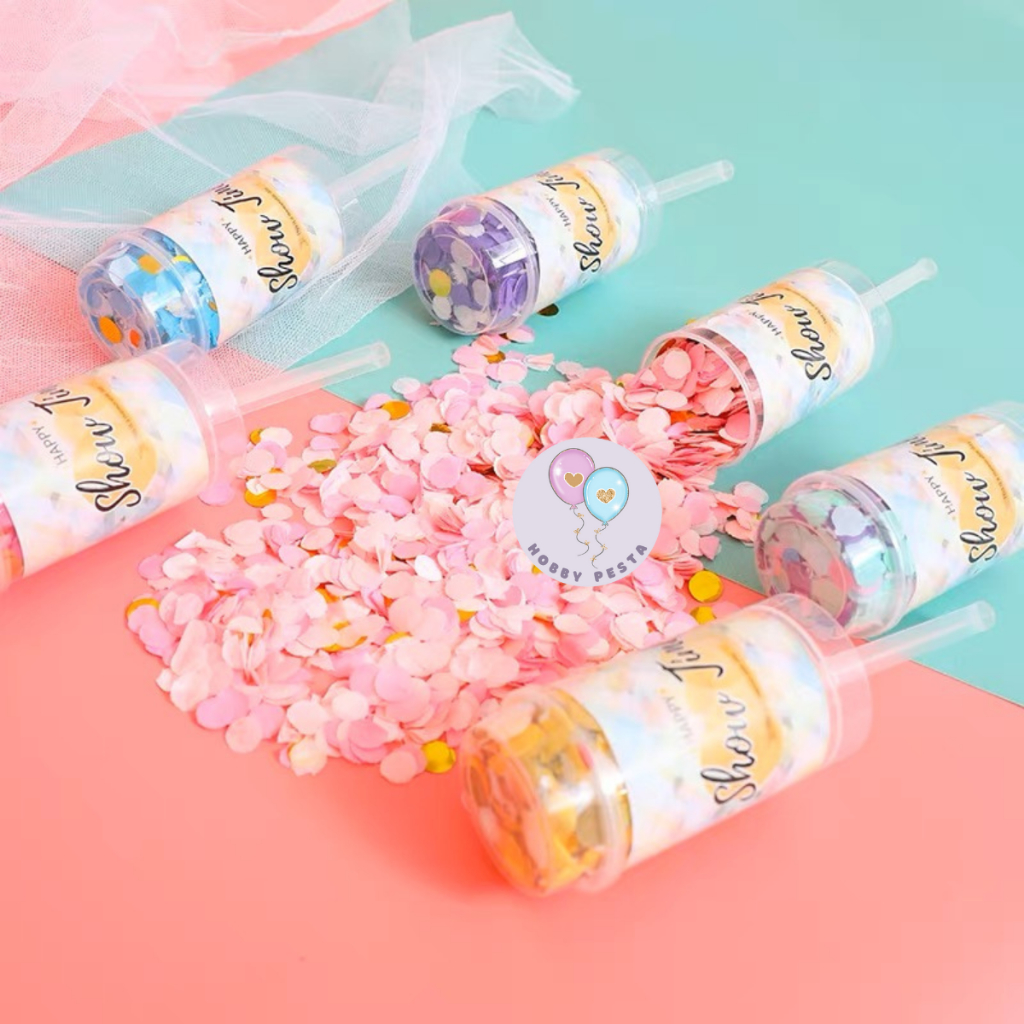 Jual Confetti Popper / Push Pop Confetti / Party Popper Mini / Konfeti ...