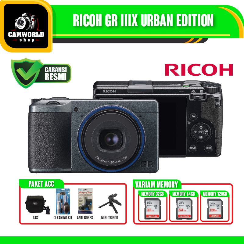 Jual Ricoh GR IIIx Urban Edition - Ricoh GRIIIX - Ricoh GR III X Garansi RESMI | Shopee Indonesia