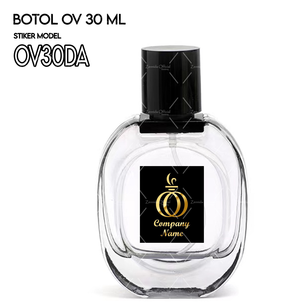 Jual Stiker Botol Parfum OV 30 ml Oval Parfume Sticker Label Custom ...
