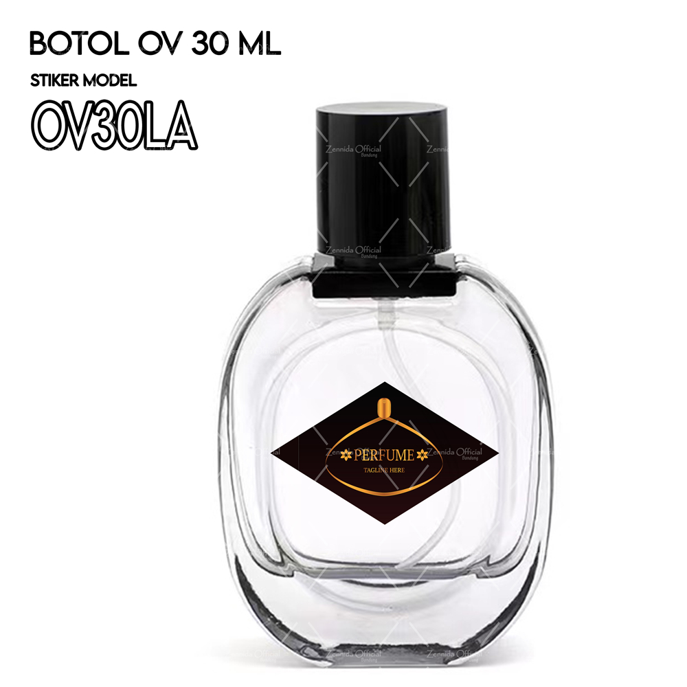 Jual Stiker Botol Parfum OV 30 ml Oval Parfume Sticker Label Custom ...