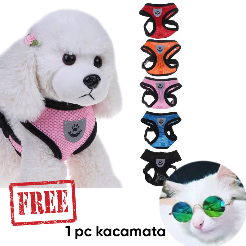 Jual Harness Adjustable/ Tali Tuntun Badan Anjing Kucing Murah / Dog ...
